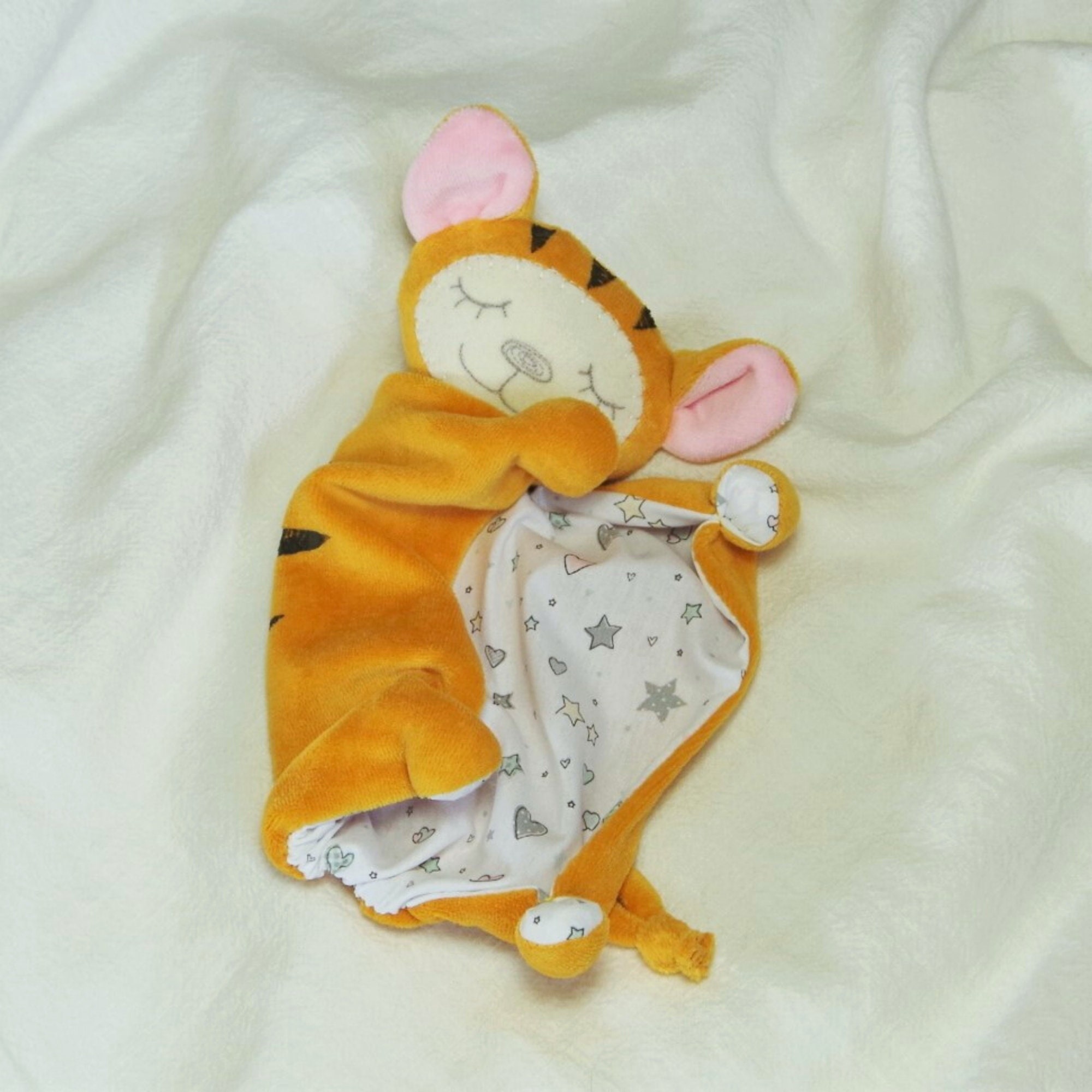 Tiger Baby Blanket Personalized Tiger Lovey Baby 1st - Etsy