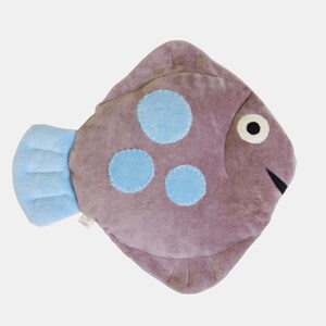 Flounder Fish Soft Toy, Personalized Fish Stuffed Animal, Handmade Baby ...