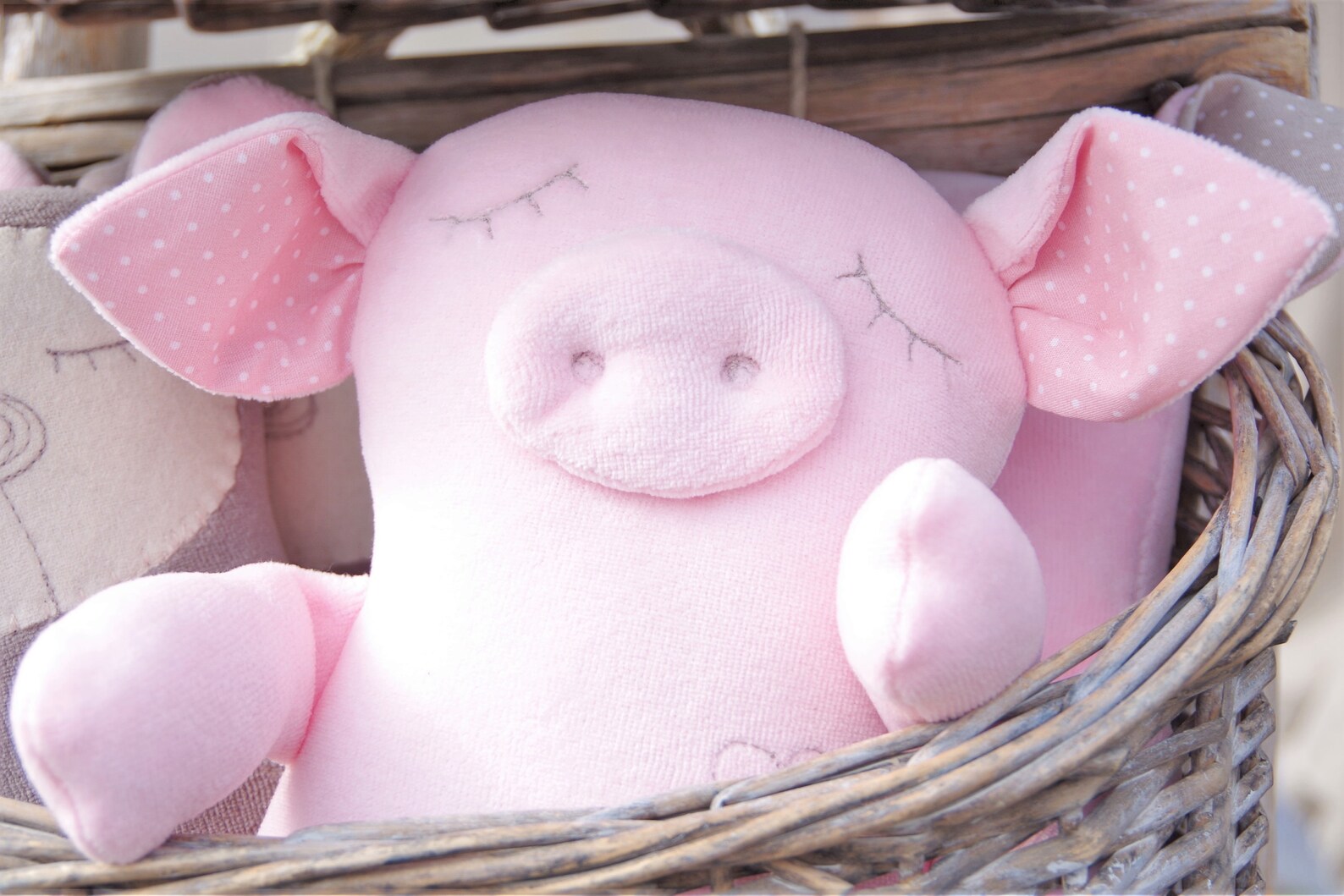 Pig Stuffed Animal Personalized Baby Gift Name Toy Piggy | Etsy