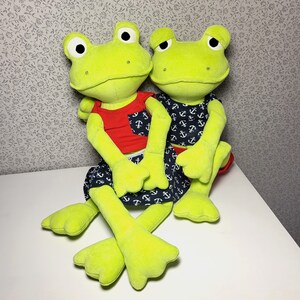 Leggy Frog Stuffed Animal, Handmade Stuffy, Personalized Frog Plush Toy ...