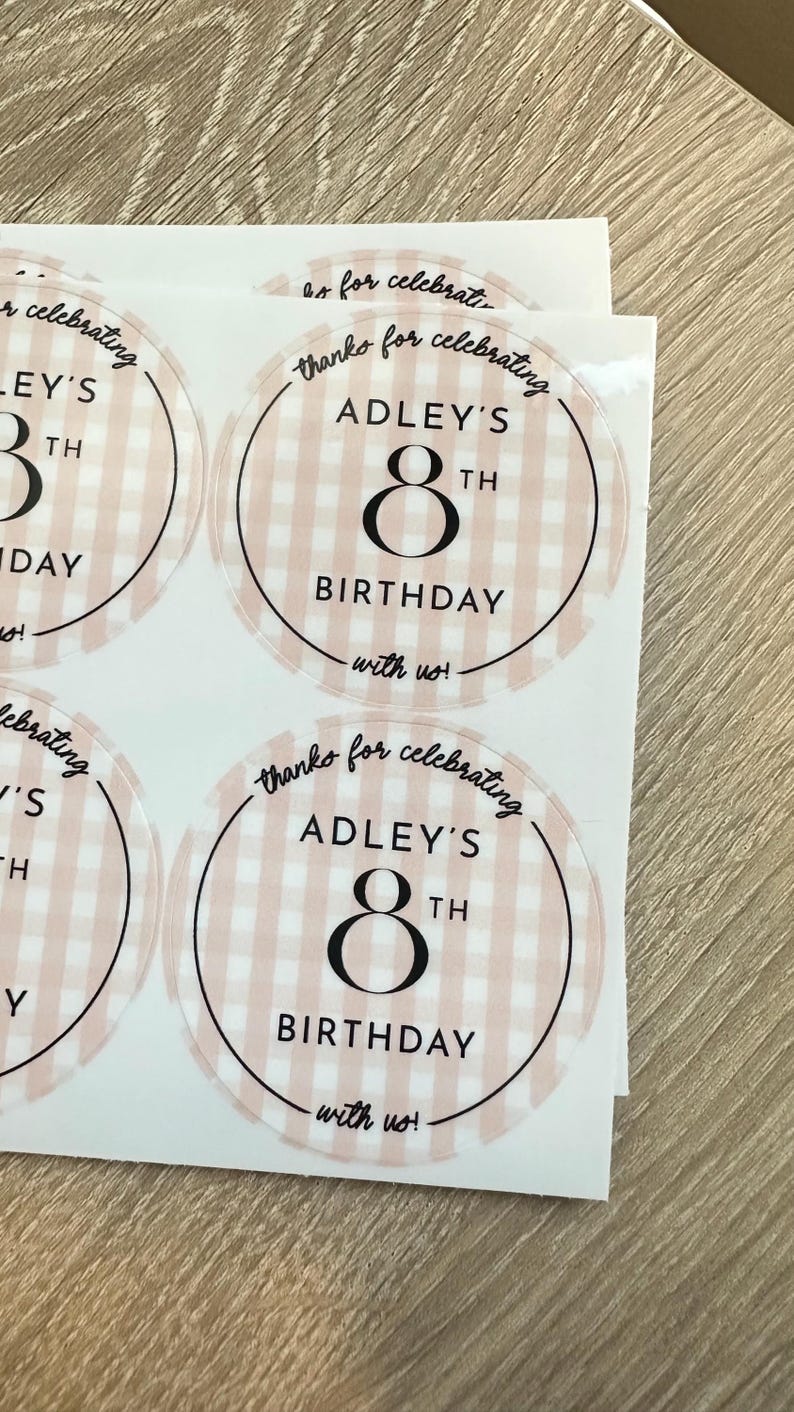 Custom Baby Shower Stickers | Personalized Cup, Favor & Party Labels ...