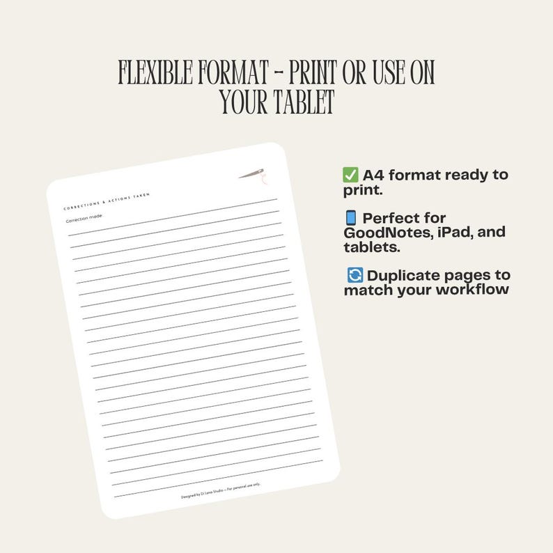 Tester Feedback Tracker PDF – Printable & Digital Template | Pattern ...
