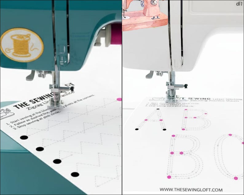 Sewing Practice Sheets: Beginner Sewing Exercises (PDF Download) - Etsy