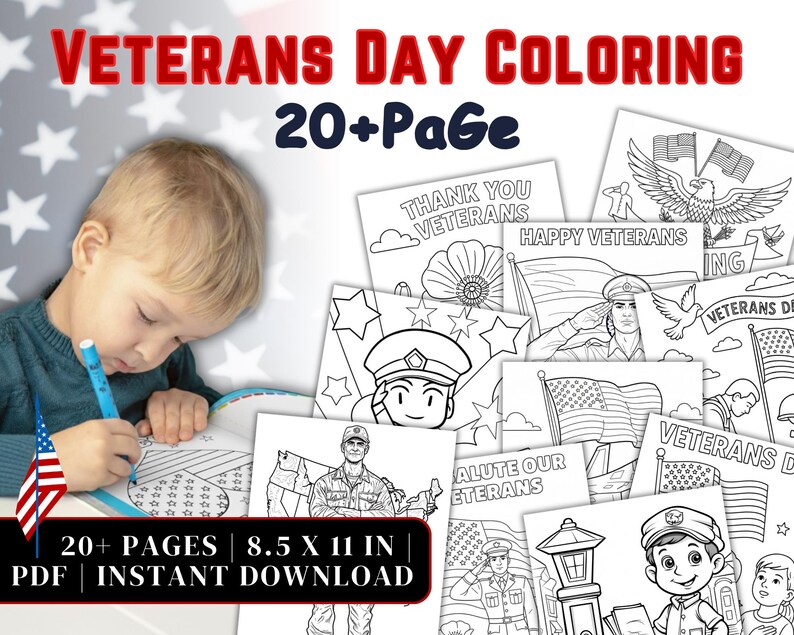 Veterans Day Coloring Pages, Military Army Veteran Day Coloring ...