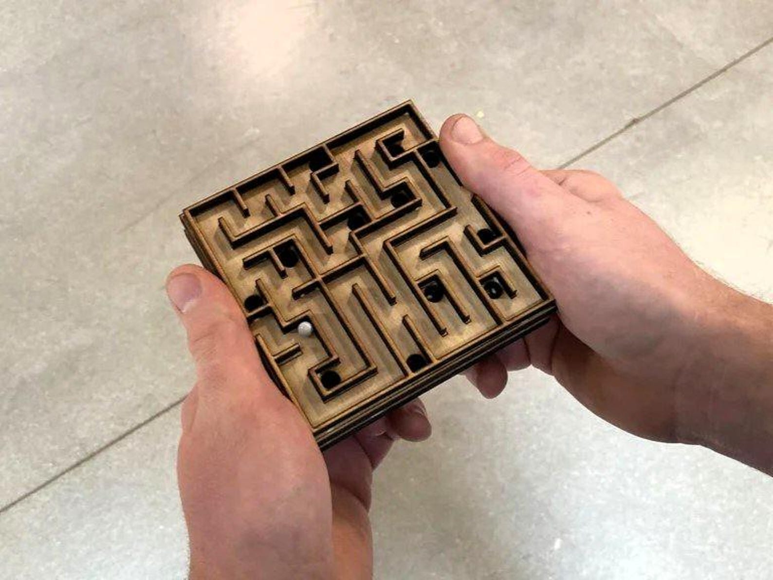 Two Level Maze Game DIY Dxf Ai Svg Cdr Laser Cut Files - Etsy