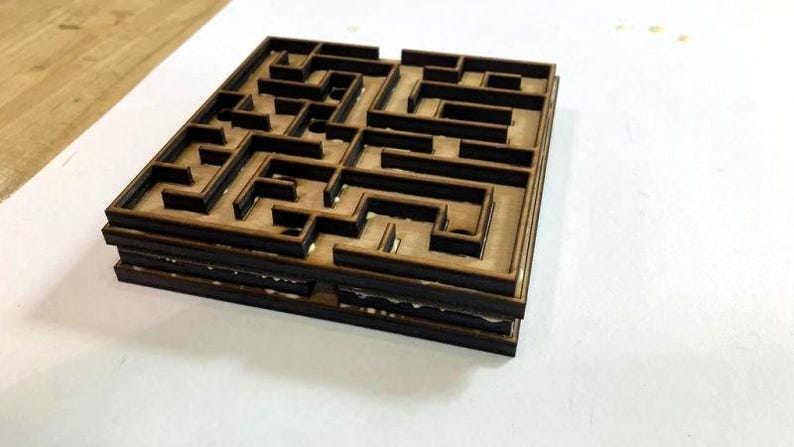 Two Level Maze Game DIY Dxf Ai Svg Cdr Laser Cut Files - Etsy