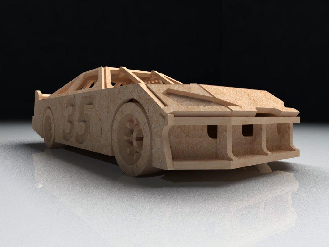 Laser Cut Files Wooden Nascar 3D DIY Puzzle 3mm Dxf Eps Svg Ai Eps ...