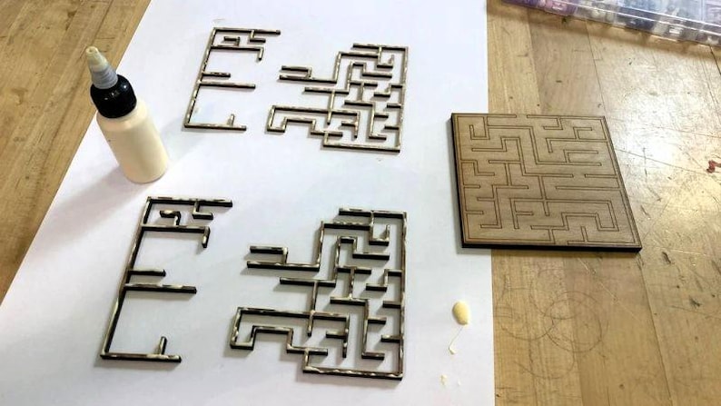 Two Level Maze Game DIY Dxf Ai Svg Cdr Laser Cut Files - Etsy