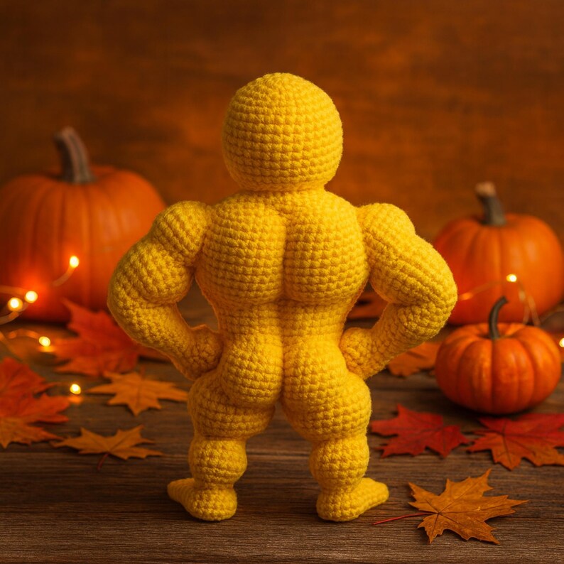 Buff Duck Amigurumi Crochet Pattern PDF, Muscular Duck Toy, Bodybuilder ...