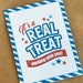 It's a Real Treat Working With You - Employee Treat Tag - 3x4 Coworker ...