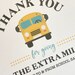 Bus Driver Gift - 3.5x4.5 Thank You for Going the Extra Mile - Bus ...