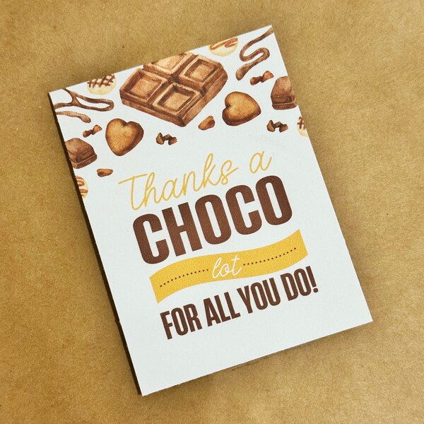 Thanks a Choco Lot - Etsy