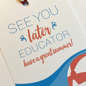 Printable End of School Year Gift Tags for Teachers, Staff, School ...