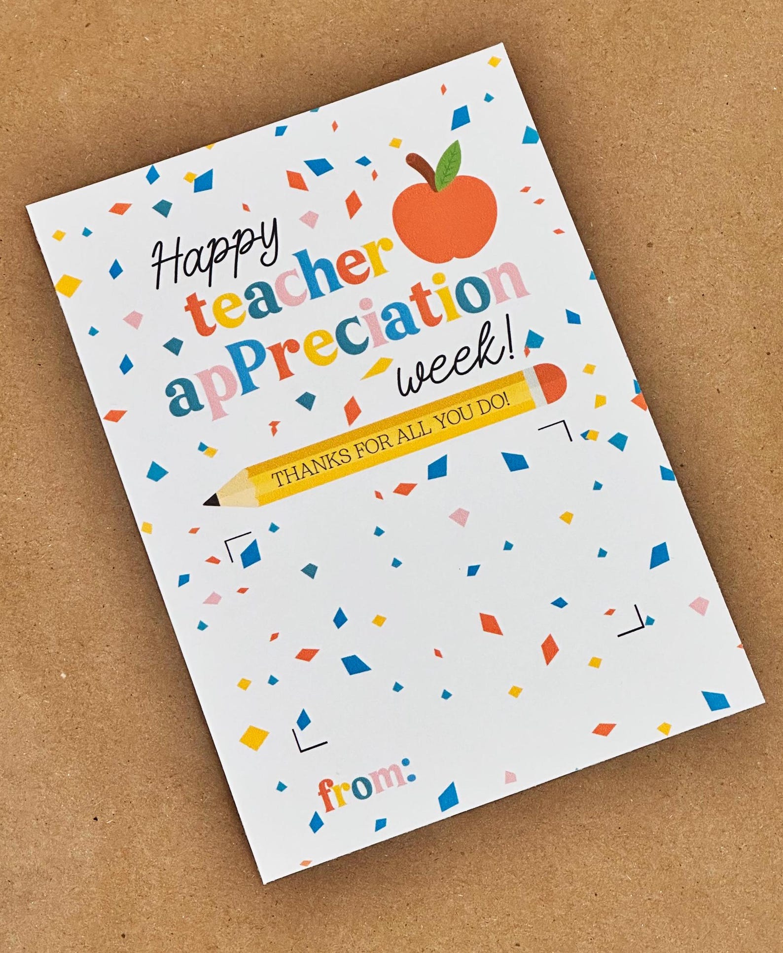 Teacher Appreciation Week Gift Card Holder | Thank You Gift Card Holder ...