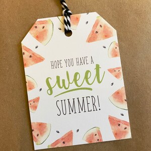 Sweet Summer Gift Tag | Printable Have a Sweet Summer Tag | End of Year ...