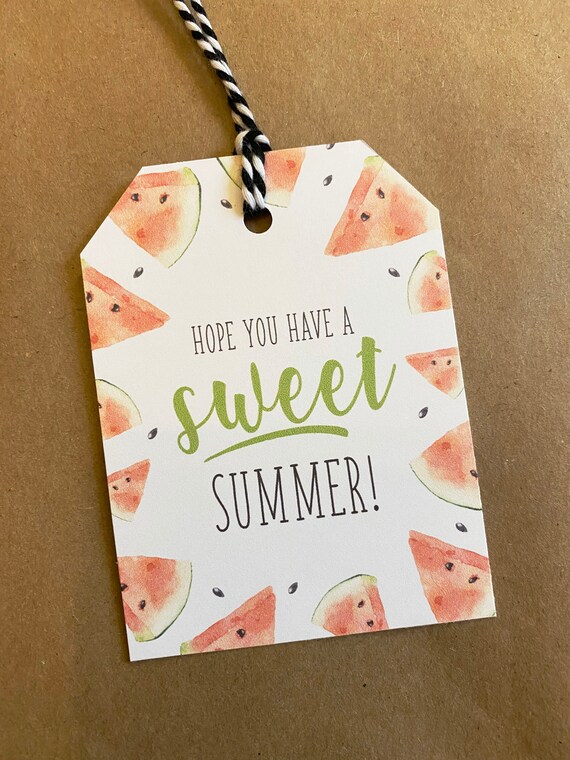 Sweet Summer Gift Tag Printable Have a Sweet Summer Tag - Etsy