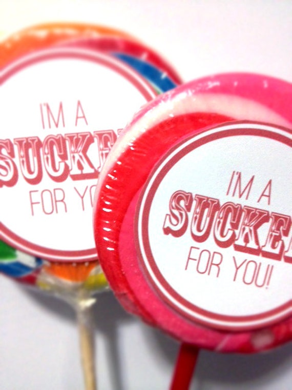 Printable Sucker Labels I'm a Sucker for You Gift for | Etsy