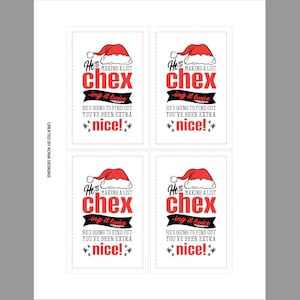 Chex Mix Gift Tag - He's Making a List and Chex-ing It Twice ...