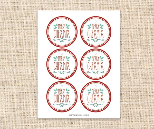 Printable Chex Mix Gift Tag Neighbor Gifts Daycare Gifts - Etsy