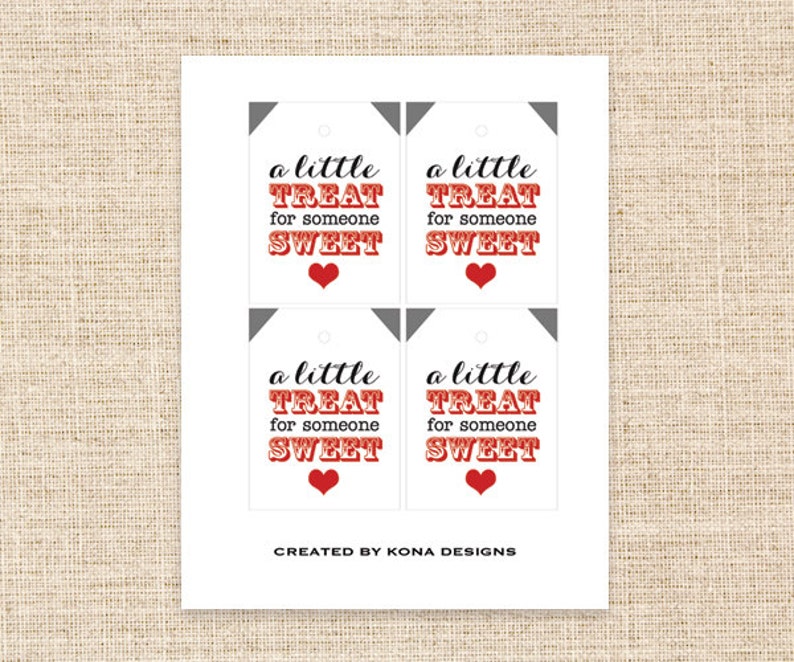 Printable Sweet Treat Gift Tags A Little Treat for Someone - Etsy