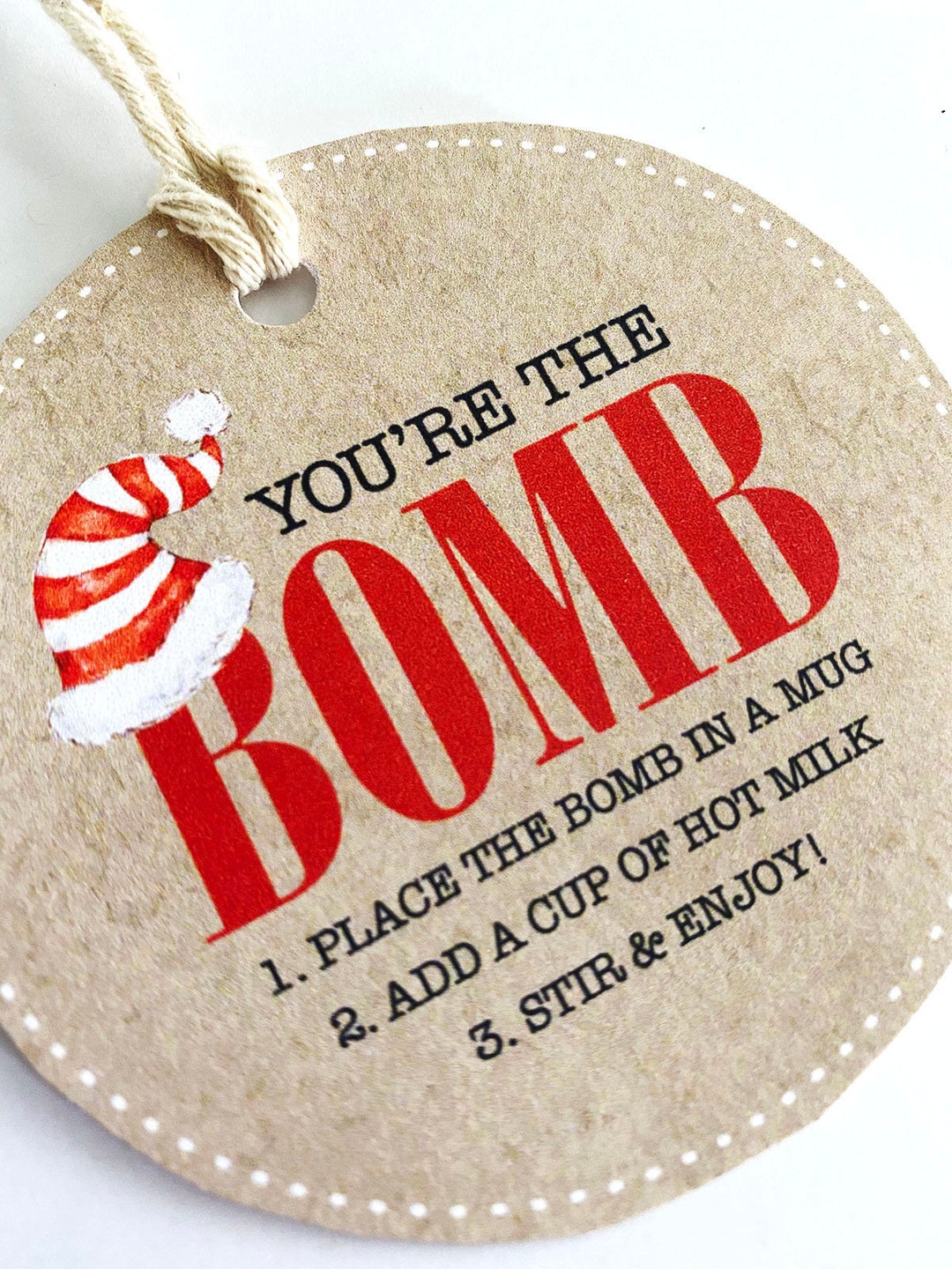 Hot Chocolate Bomb Gift Tag for Teachers, Friends, Co-workers You're ...