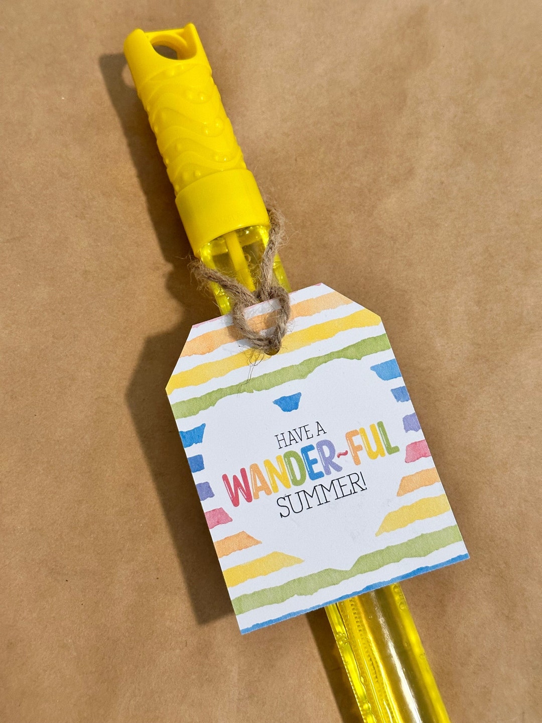 Have a Wander-ful Summer Gift Tag | Tag for Bubble Wand | End of Year ...