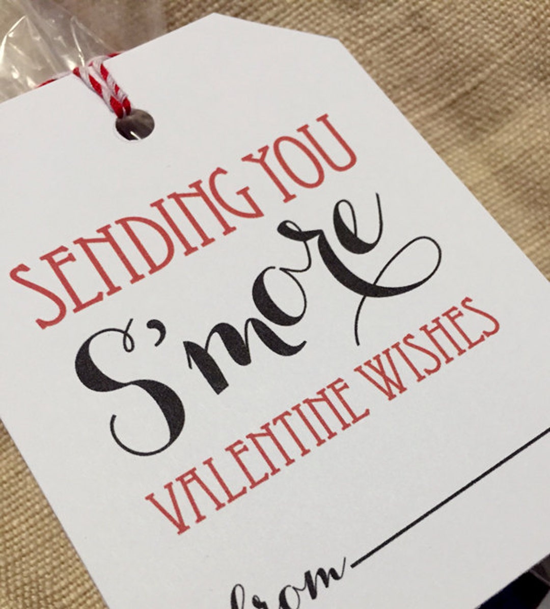 Valentine's Smores Gift Tags - Sending You S'more Valentine Wishes ...
