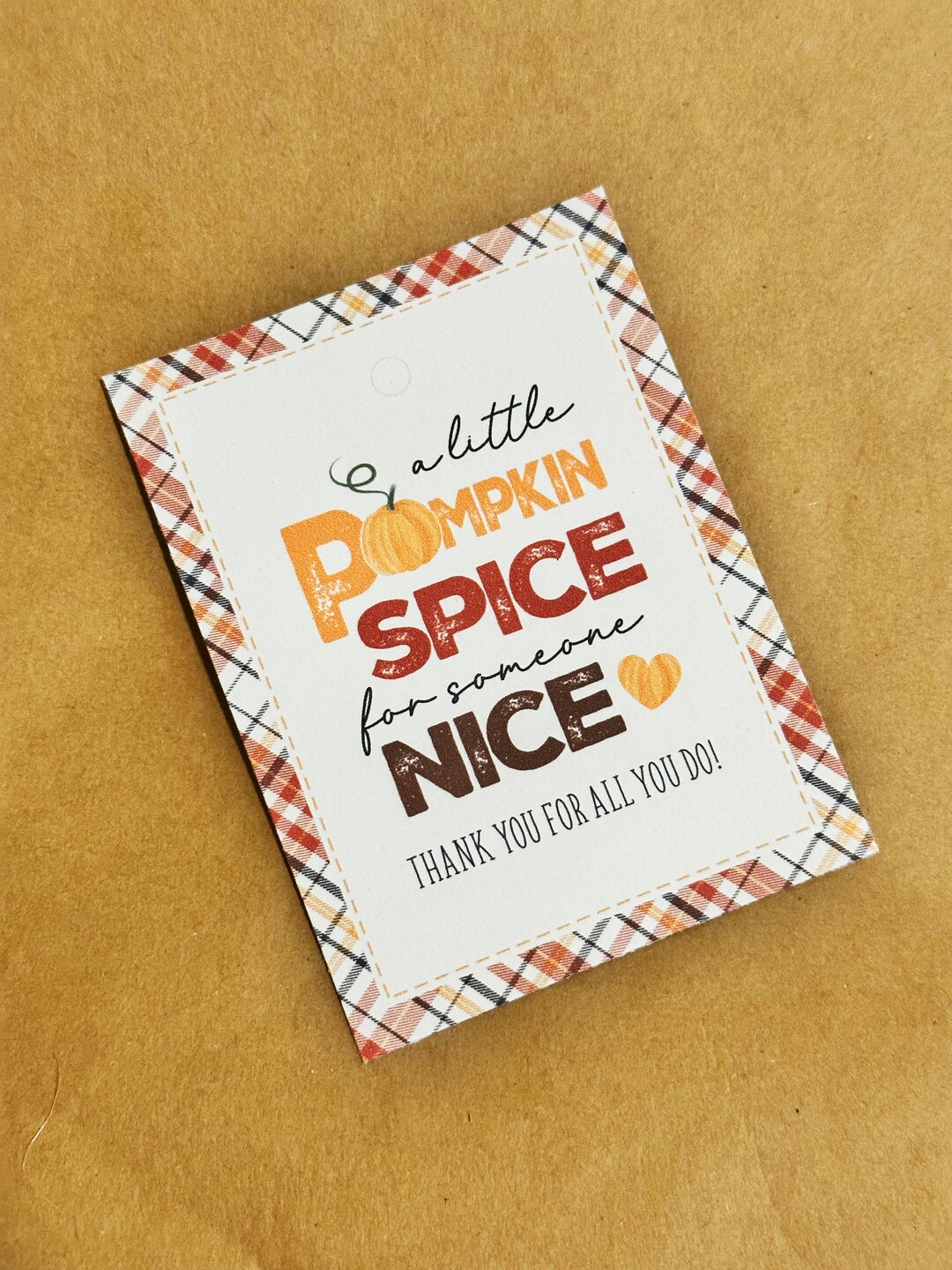 Pumpkin Spice Gift Tag | Printable Fall Latte Gift Tag | Pumpkin Spice ...