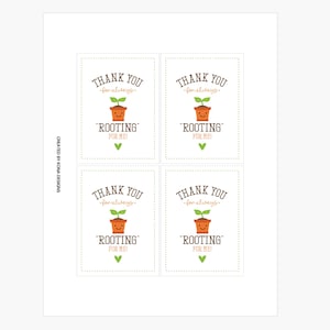 Printable Flower or Plant Gift for Teachers | Thank You for Always ...