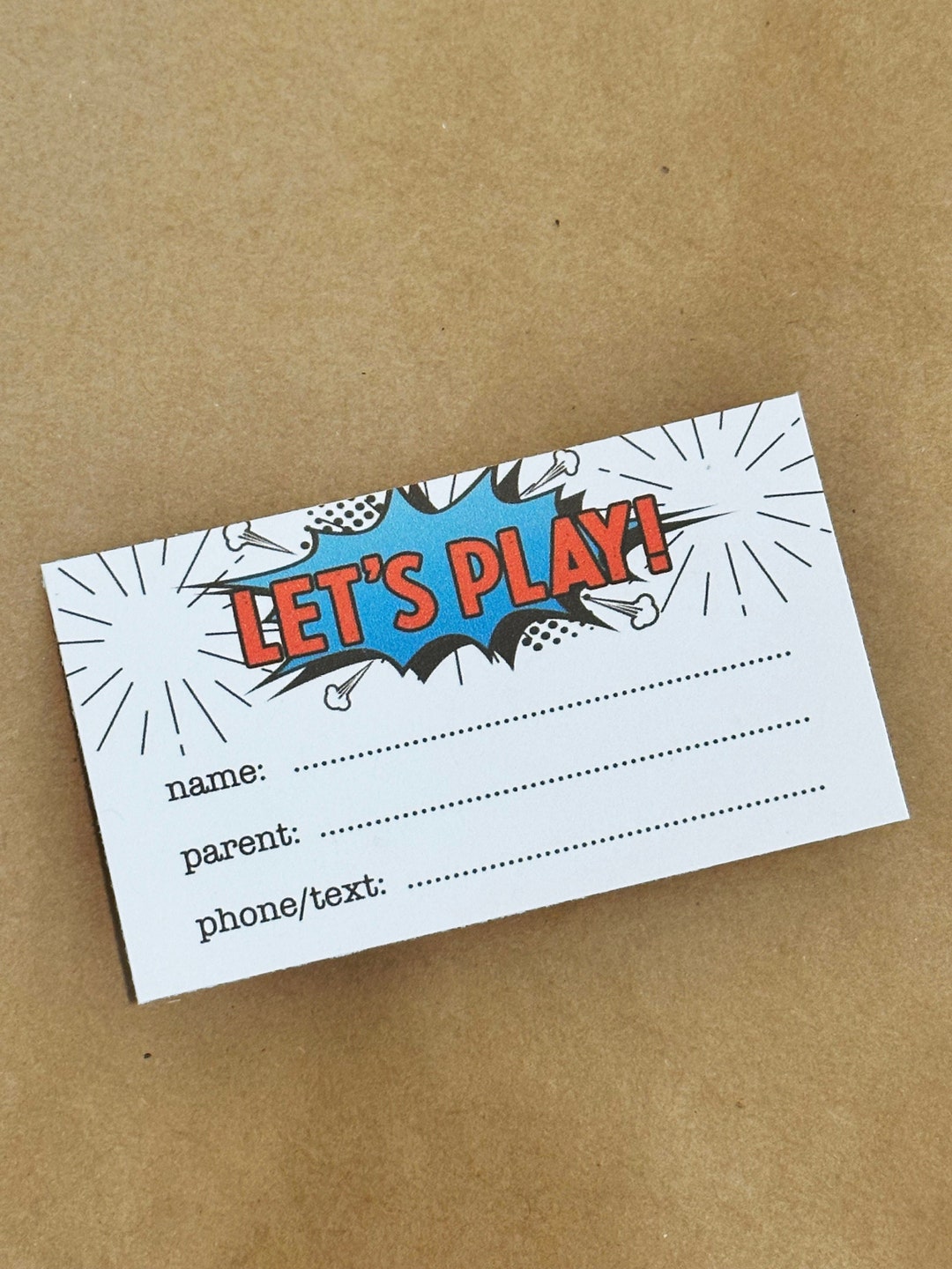 PRINTABLE Superhero Playdate Cards With Friends, Lets Play School ...