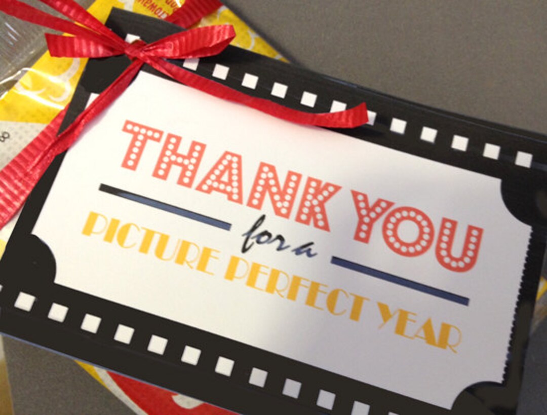 Teacher Gift - Thank You for a Picture Perfect Year - Printable Unique ...