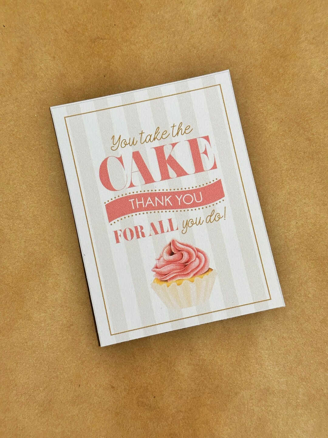 Cupcake Gift Tag | You Take the Cake | Cake Appreciation Tag ...
