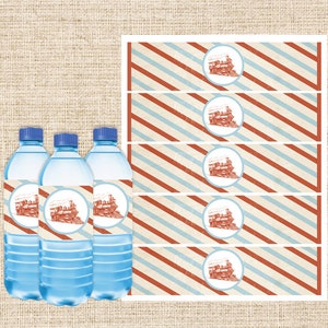 Printable Vintage Train Birthday Party Package - Set of Three Printable ...