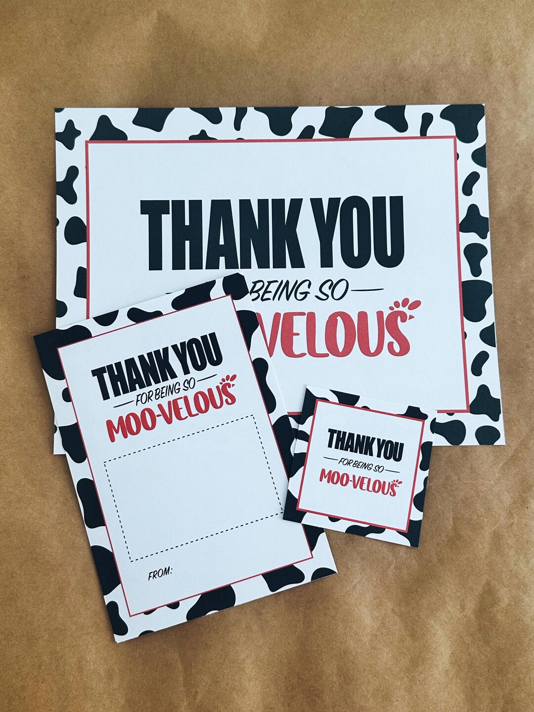 Thank You for Being so Moo-velous! - 3 Pack: Chicken 8x10 Sign, Gift ...