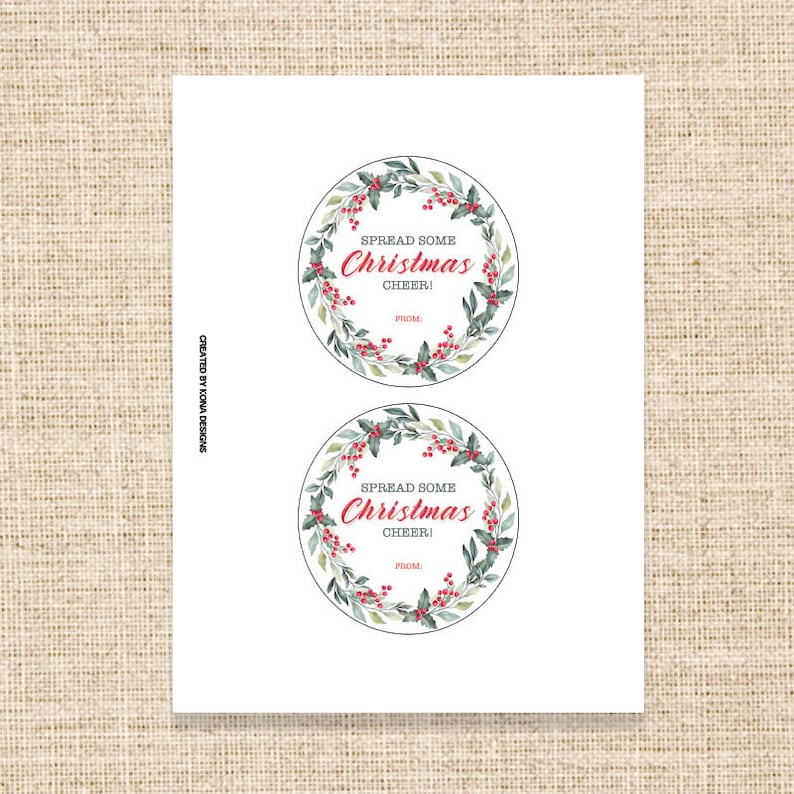 Spread Some Christmas Cheers Gift Tag Charcuterie Board Gift | Etsy