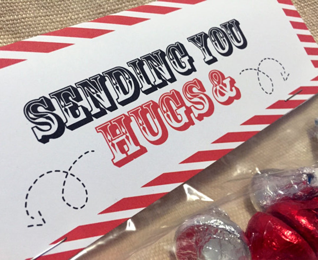 Sending You Hugs and Kisses Hershey Kisses Gift for School Friends ...