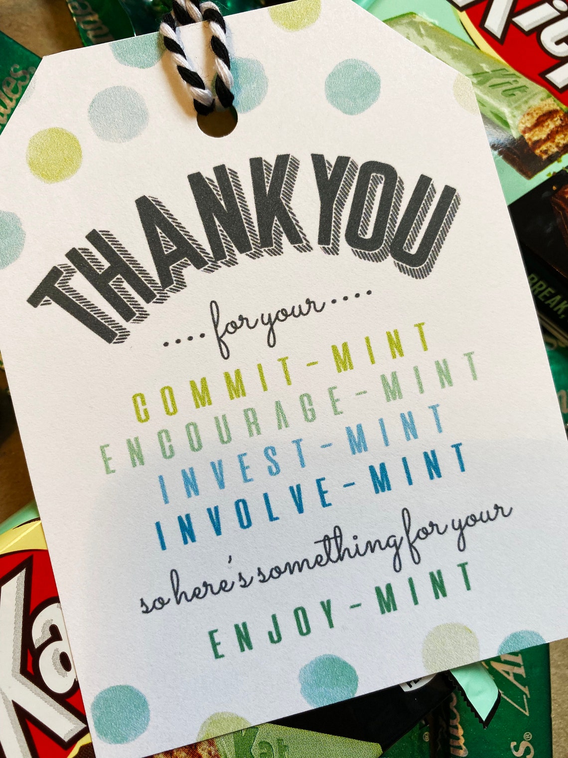 Teacher Appreciation Printable Mint Tag | Mint Gift Tags | Gum Gift Tag ...