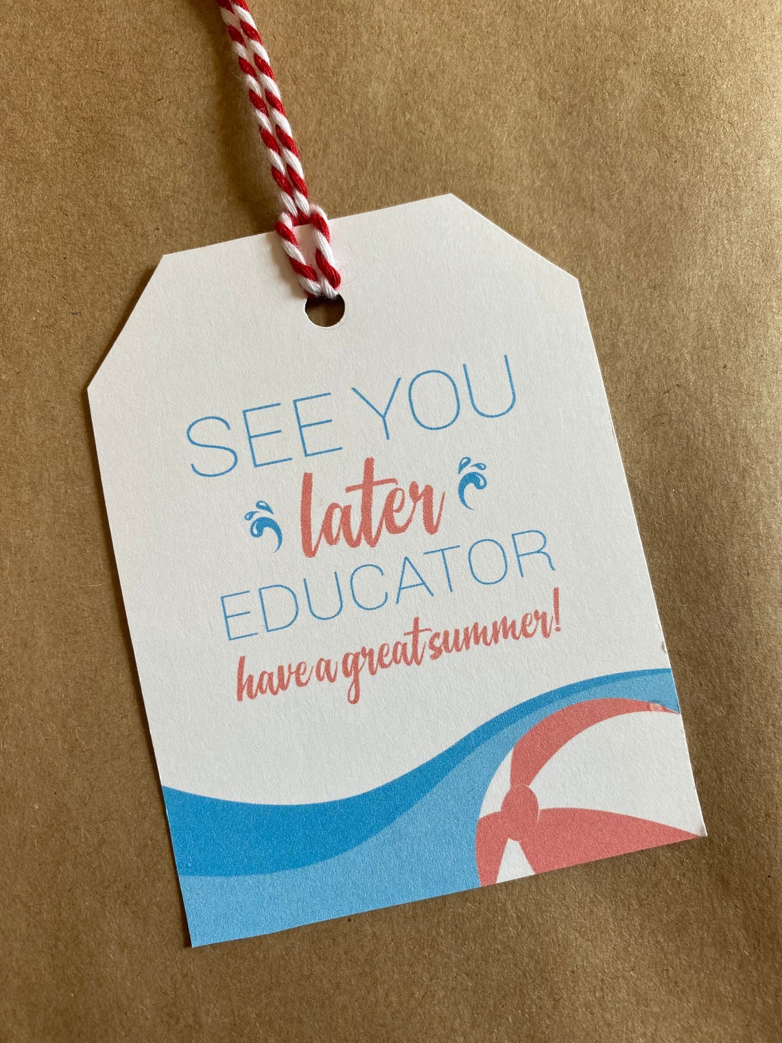 Printable End of School Year Gift Tags for Teachers, Staff, School ...