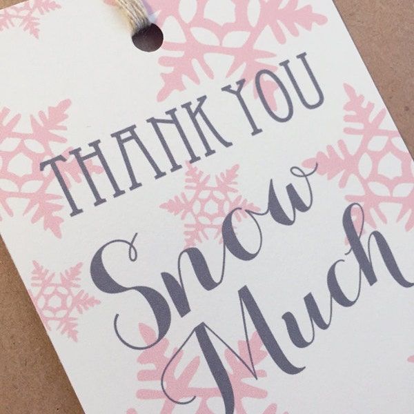 Thank You Snow Much - Etsy