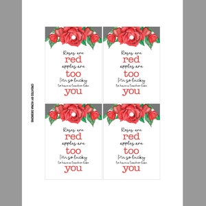 Roses Are Red Poem for Teacher | Printable Teacher Appreciation Tag ...
