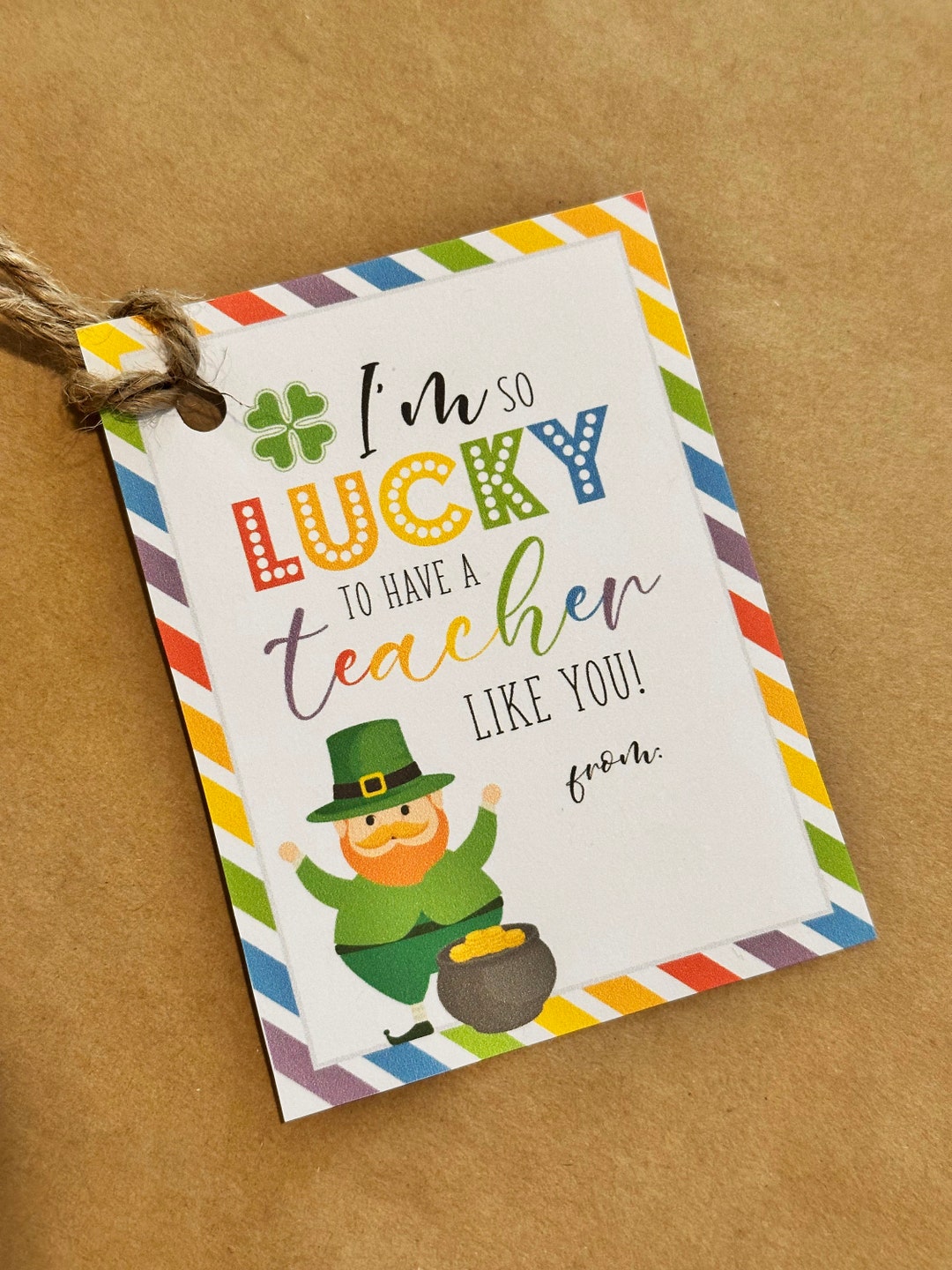 I'm Lucky to Have a Teacher Like You | Teacher Appreciation Printable ...