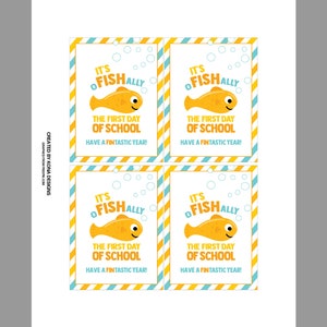 First Day of School Tag | It's O-fish-ally the First Day of School ...