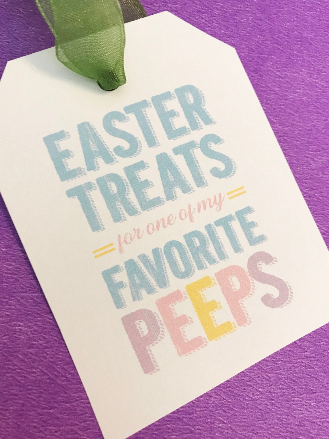 Printable Peeps Easter Treat Gift Tags - Easter Treats for One of My ...