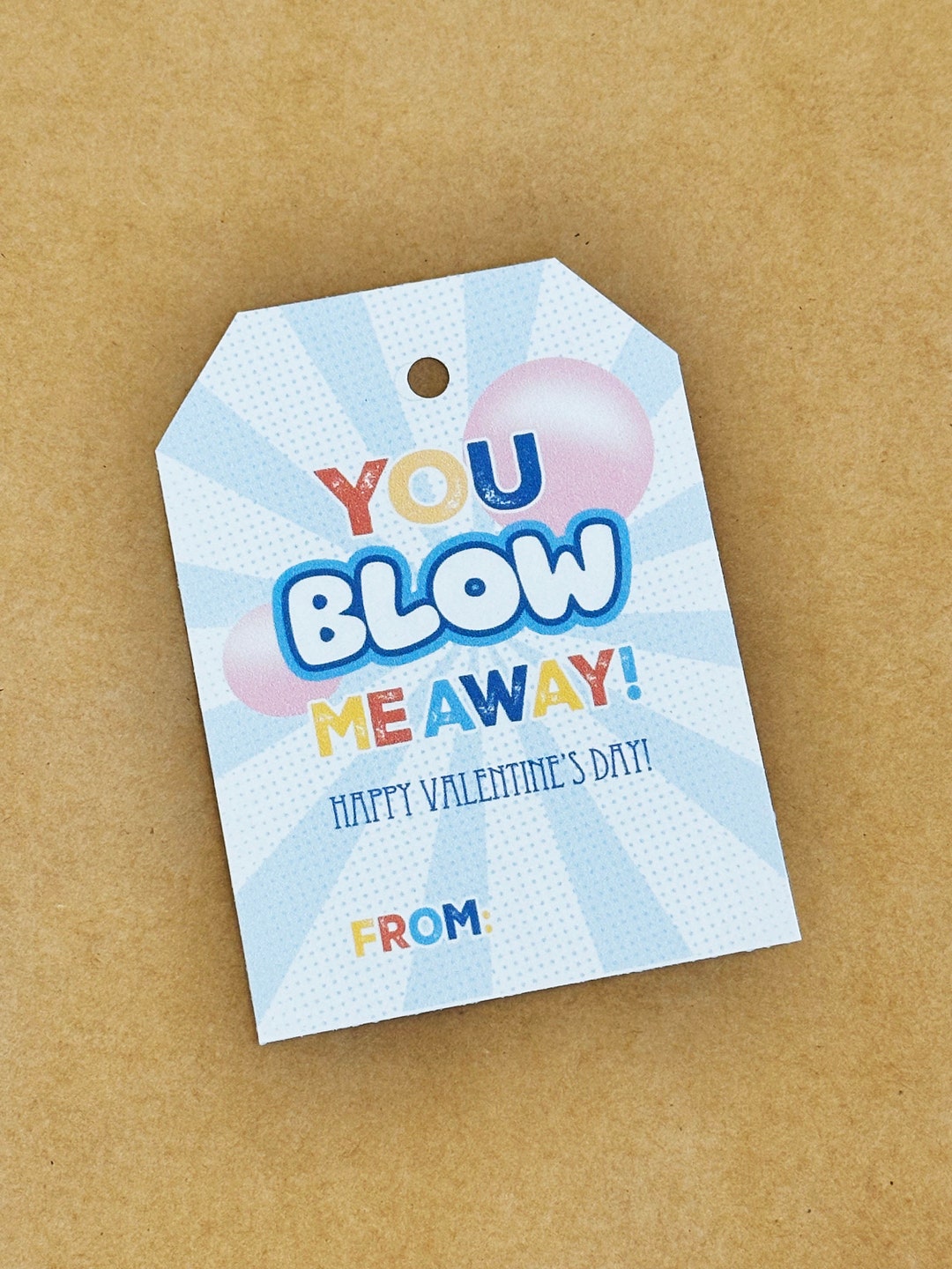 Printable Blow Tags | Valentine Sucker Tags | School Valentine | Kid's ...
