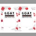 G.O.A.T. Teacher Appreciation Gift Card 5x7 Greatest of All Teacher ...