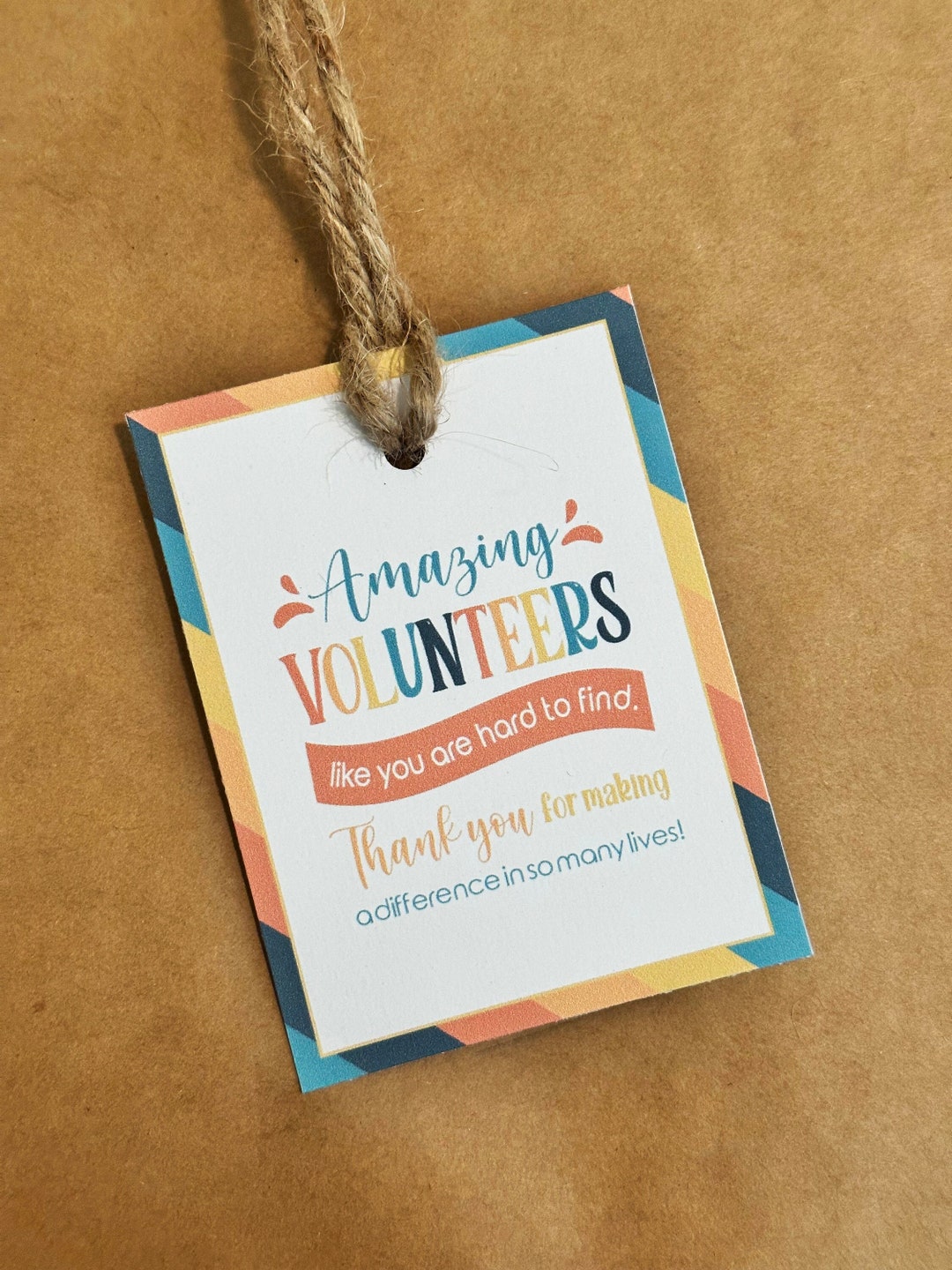 Volunteer Printable Gift Tag | Amazing Volunteer Gift | Volunteers Are ...