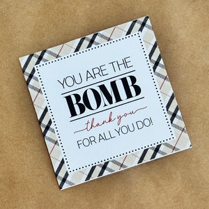 Printable Bomb Gift Tag - for Bath Bombs, Coco Bombs, Chocolate Bombs ...
