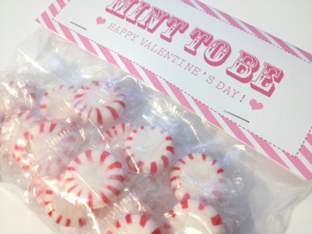 Valentines Printable Mint to Be Valentine's Bag Topper Valentine's Day ...