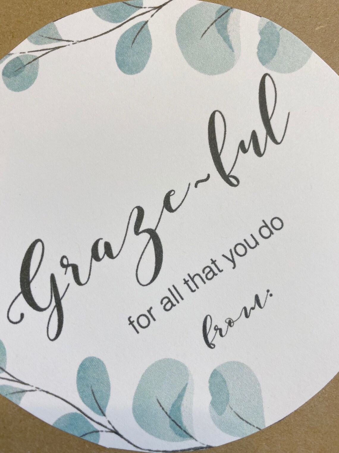 Printable Charcuterie Gift Tag Graze-ful for All That You Do | Etsy