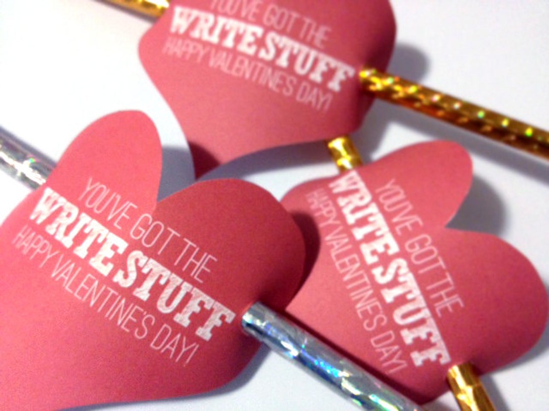Valentines Printable You've Got the Write Stuff Valentine's Day Gift ...
